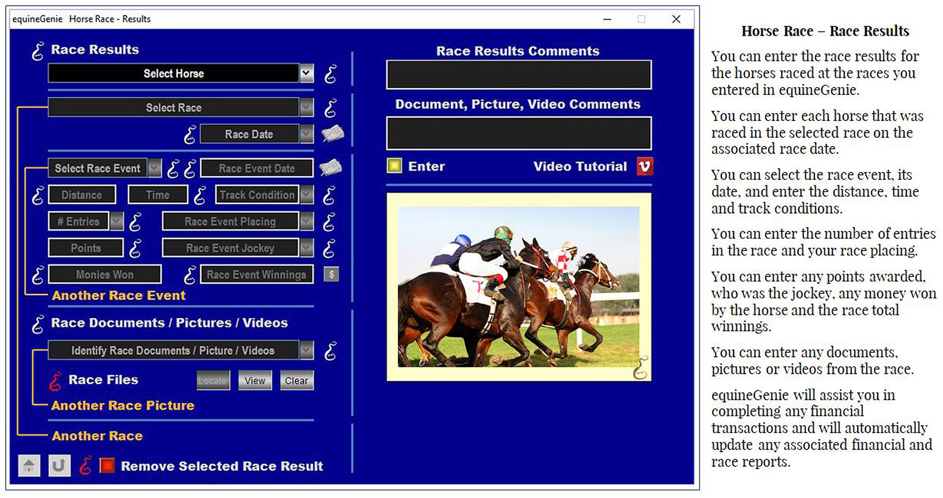 Horse Racing | Equine Genie - Horse Business Management Software