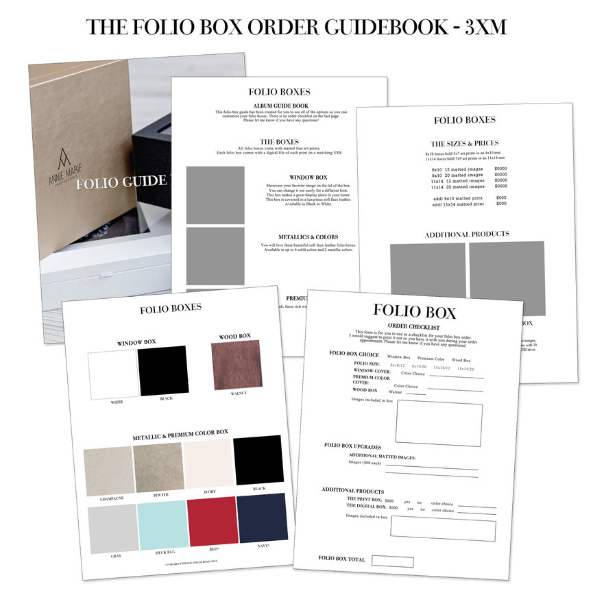 THE FOLIO BOX GUIDE BOOK - annie marie & co