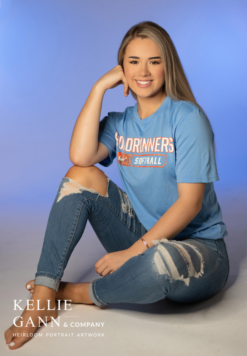 Alyssa & Ashtyn's Fun Studio Portrait Session - Kellie Gann & Company