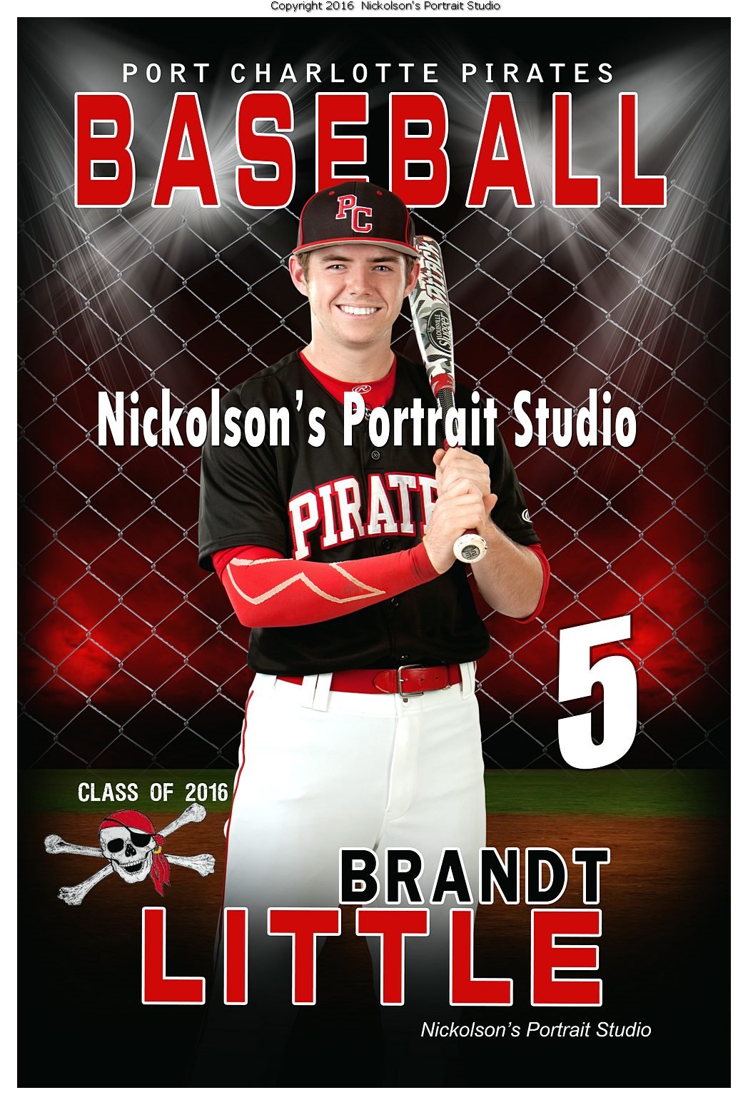 High School Seniors Sport Banners - Nickolson's Portrait Studio