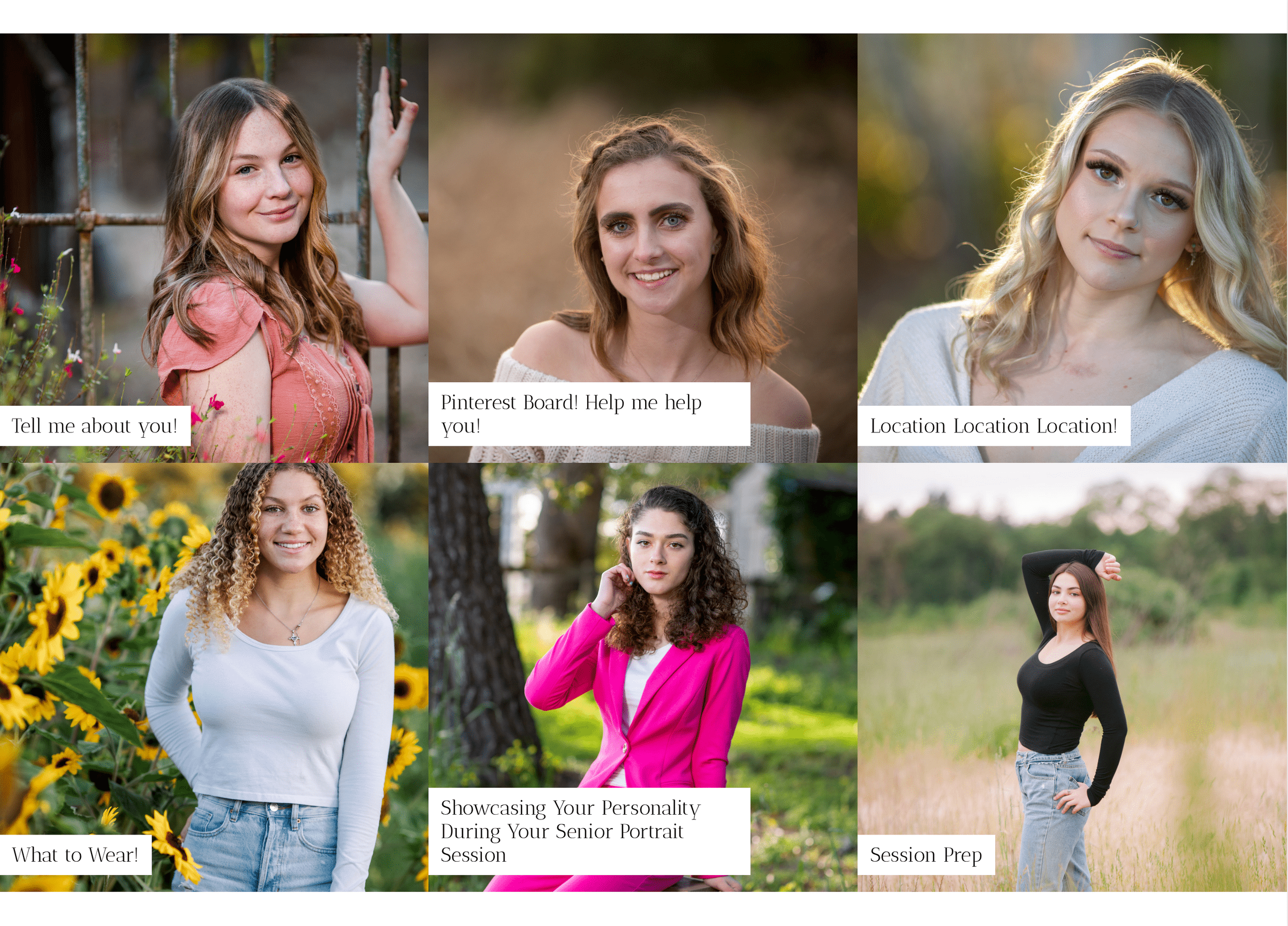 Senior Session Booking Process - Studio J Portraits