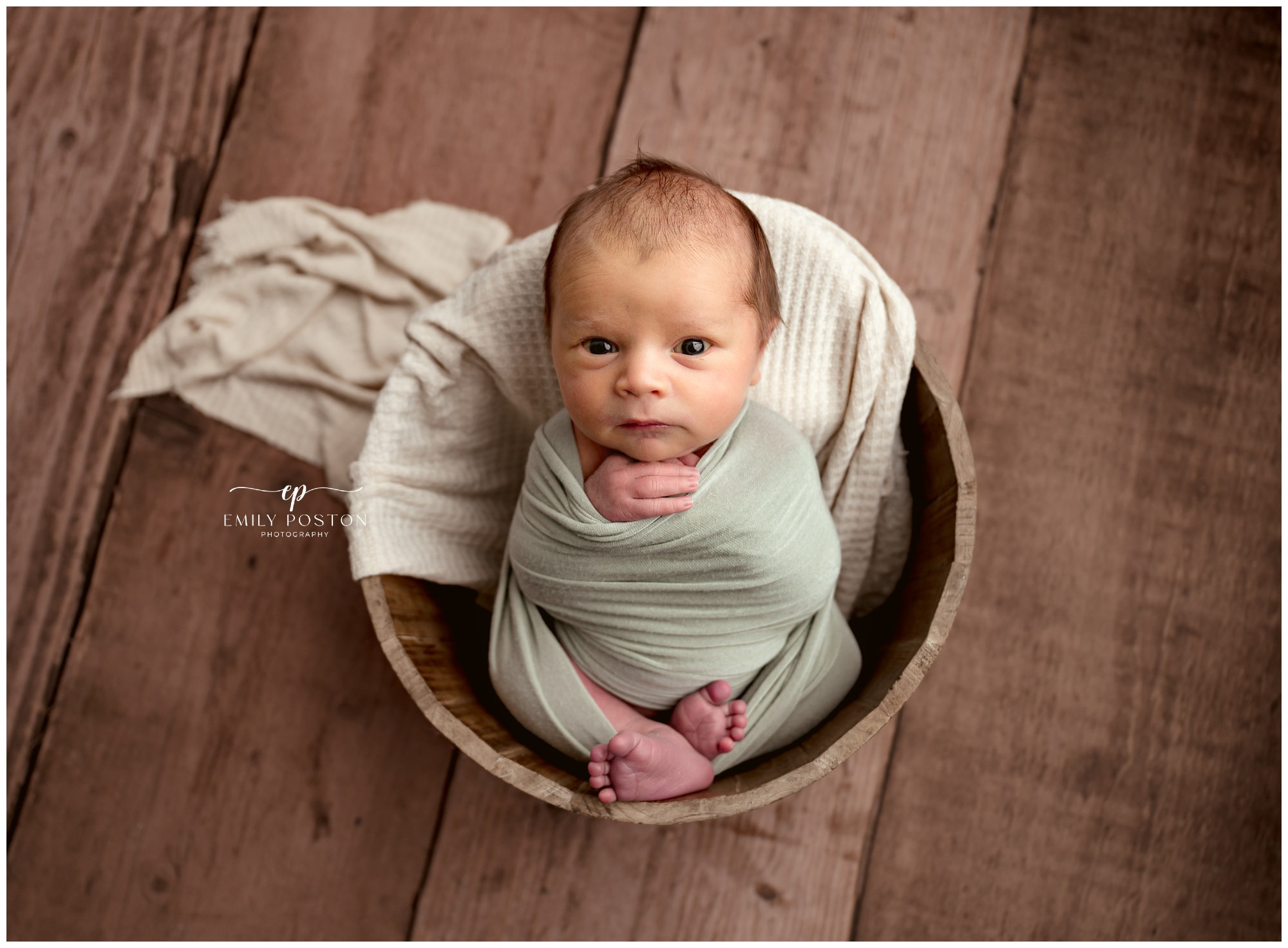 Baby Brooks's Wide Awake Newborn Photo Session