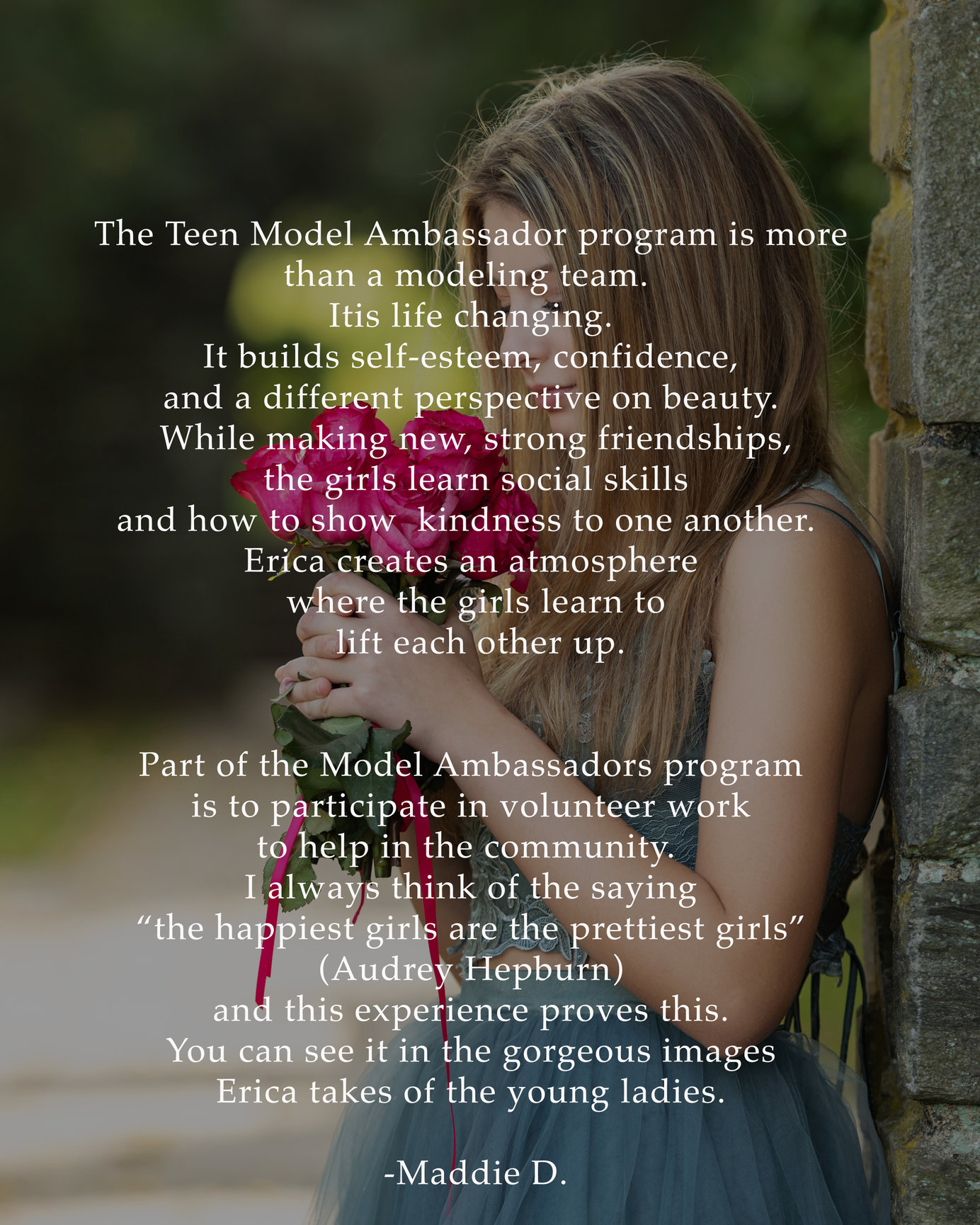 Teen Model Ambassador Program | Rockville MD Portrait Studio