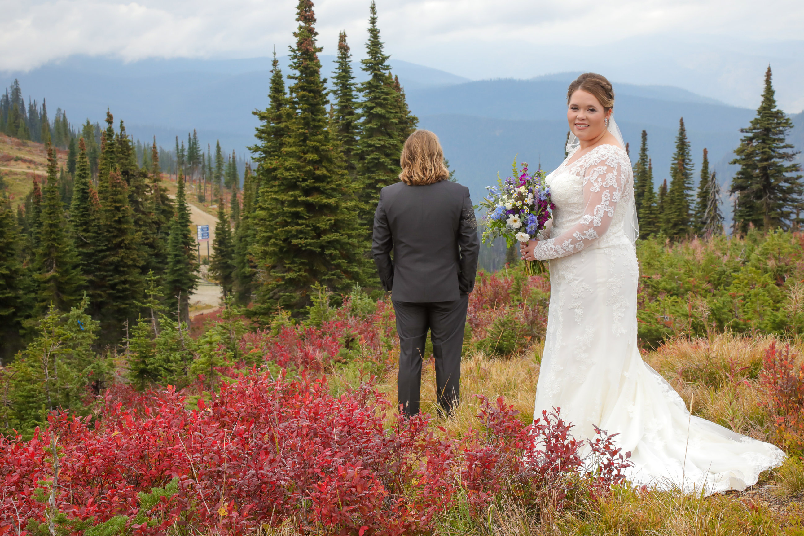 Whitefish Mountain Resort Summit Wedding | Whitefish Montana