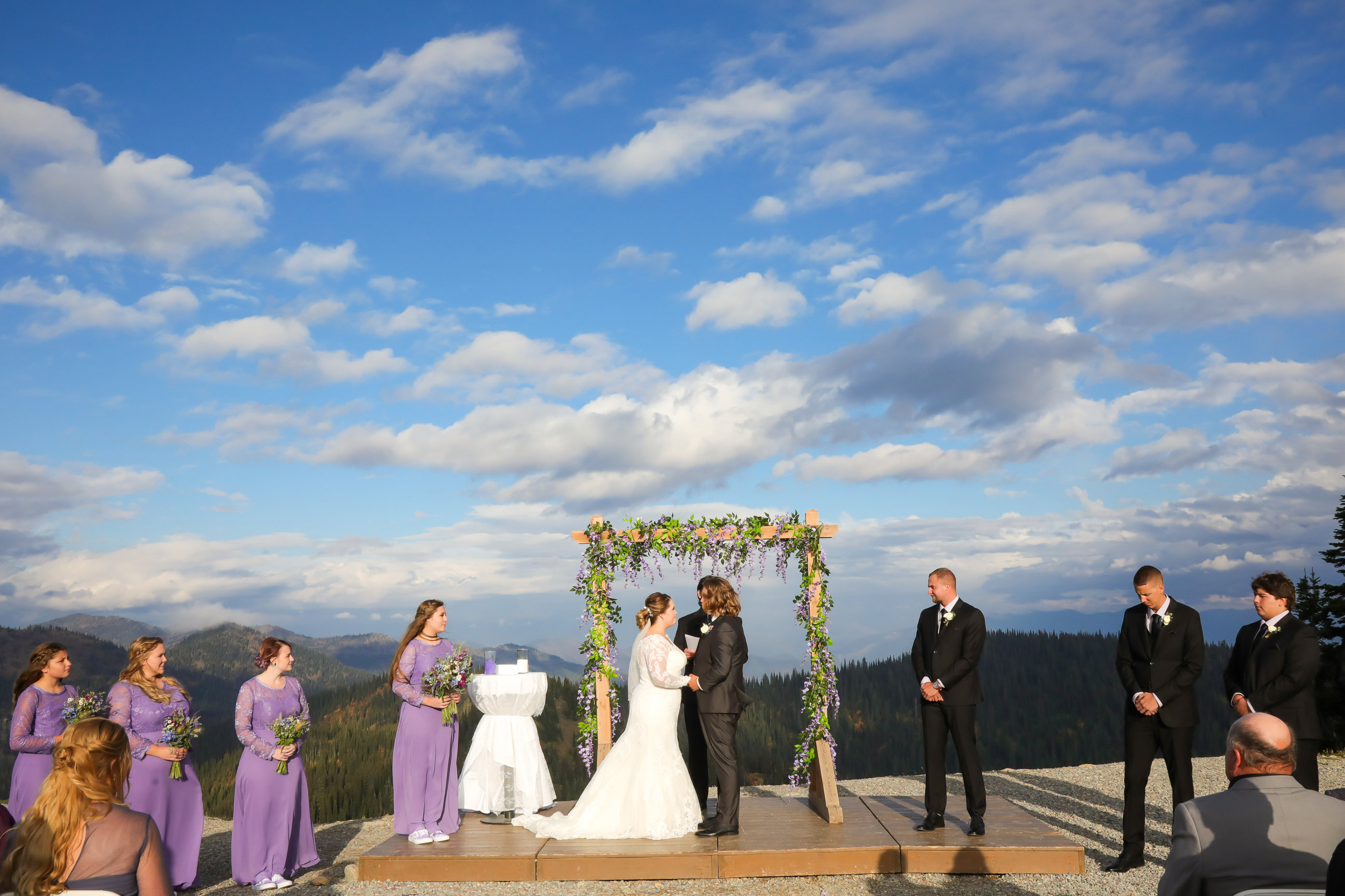 Whitefish Mountain Resort Summit Wedding | Whitefish Montana