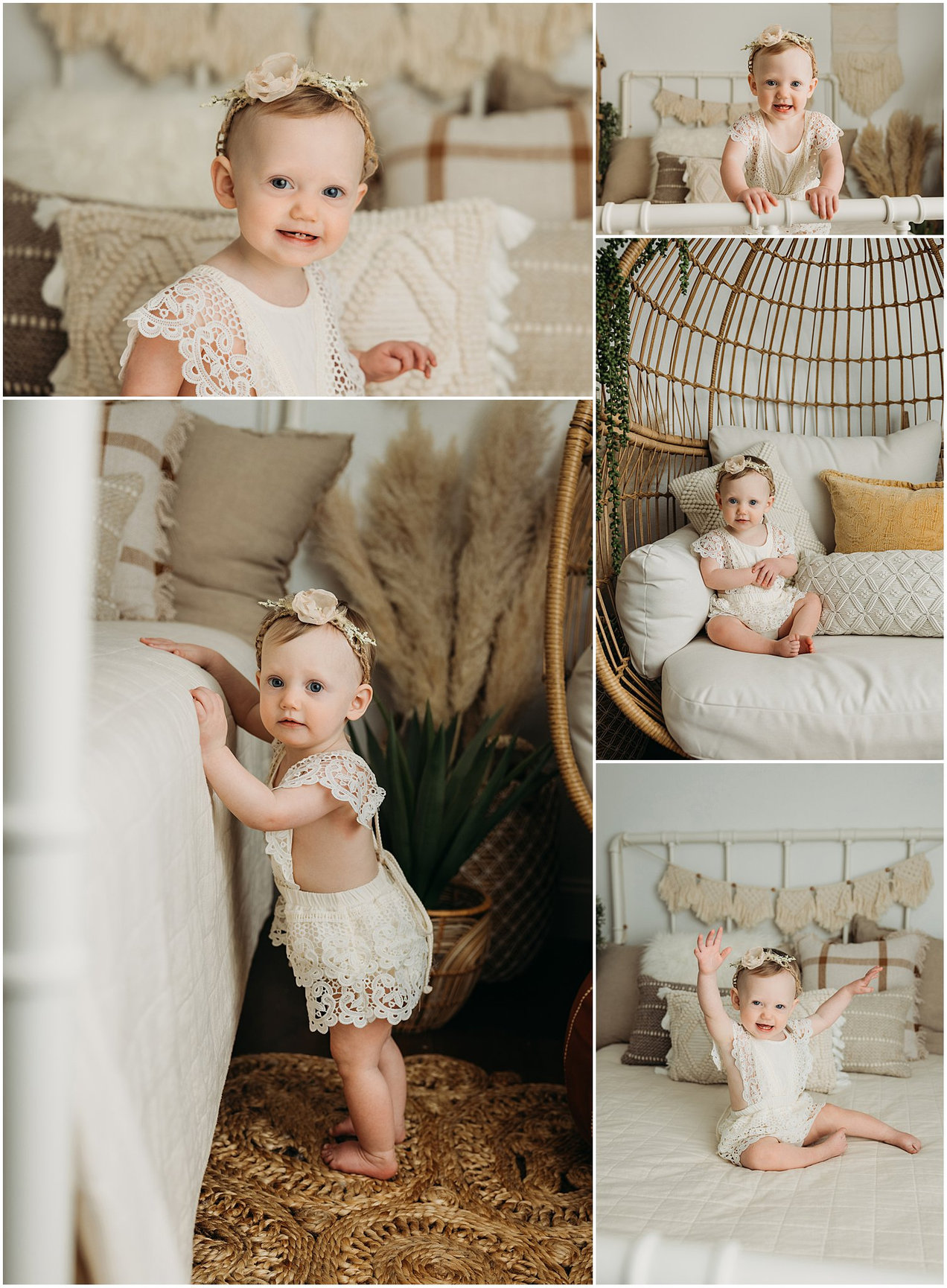 Throwback Thursday: Boho Floral One Year Cake Smash Session