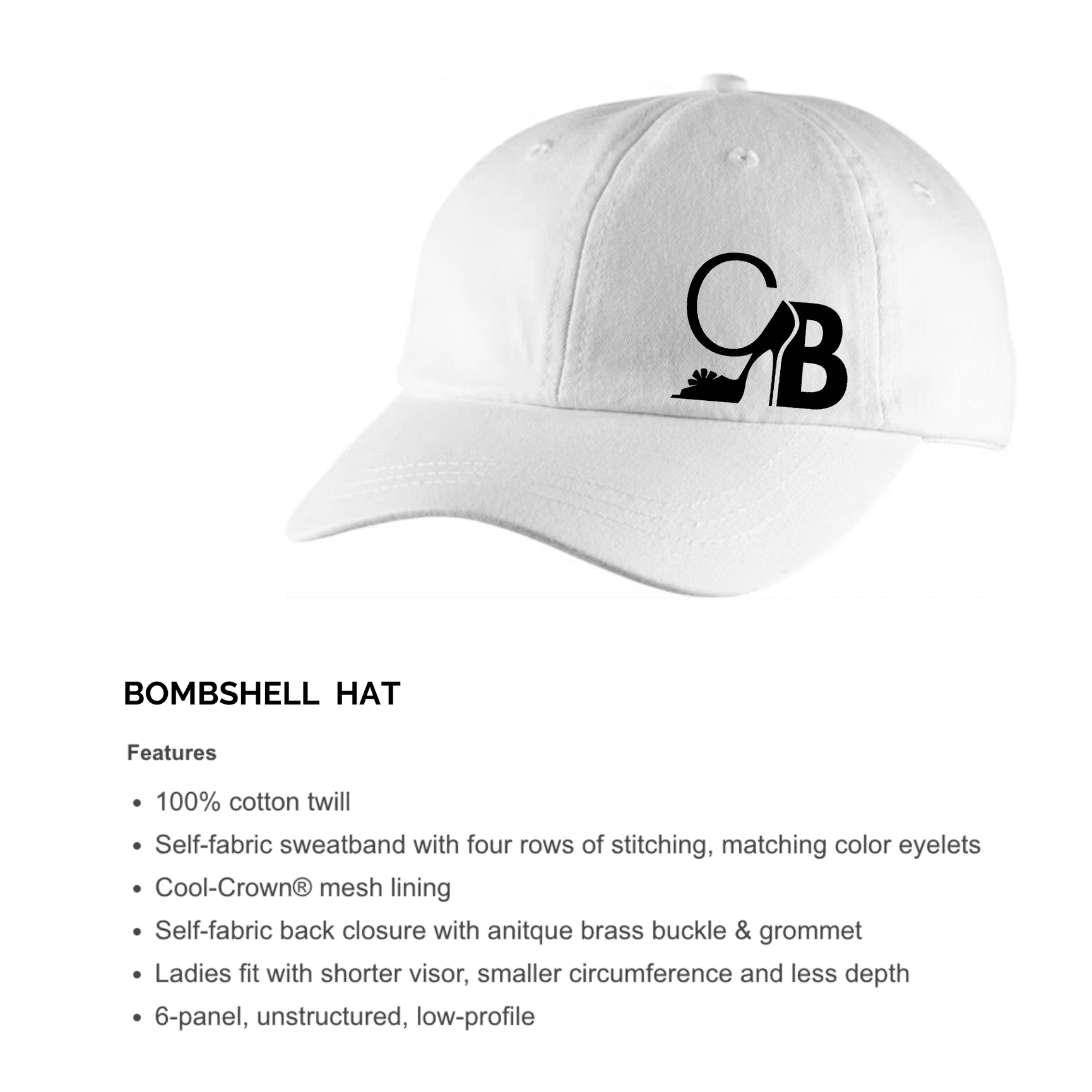 CB Hat White - Couture Black: Boston Boudoir Photographer