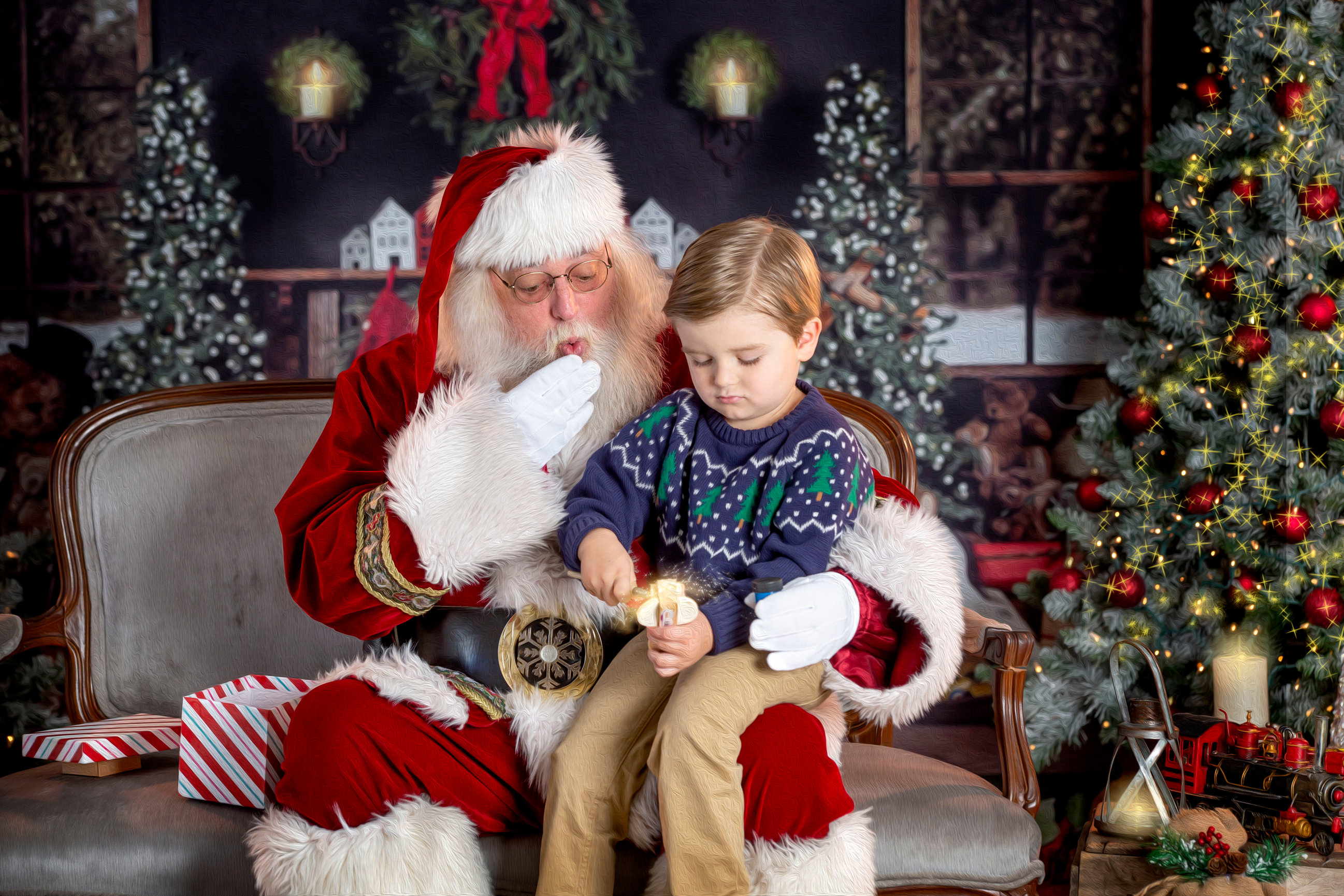 Magical Santa Experience in Winston Salem - Sandra Henderson Photography
