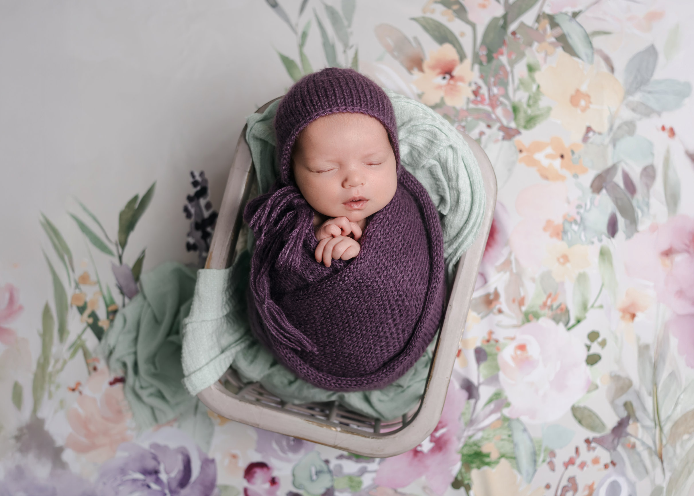 Madelyn's Wrapped Newborn Session - Bolt Photography