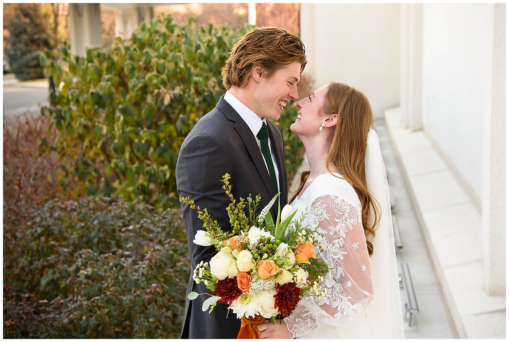 Maddy and Xander: Jordan River Temple - Erin Langford Photo