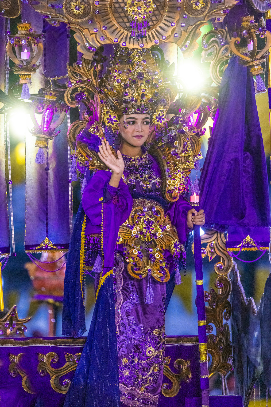 Jember Fashion Carnival at night - Jim Zuckerman photography & photo tours