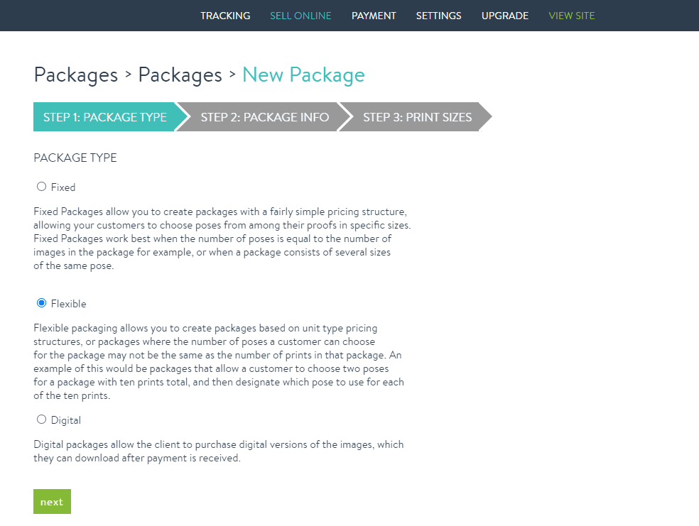 How Do I Set Up Flexible Packages? - PhotoBiz Knowledge Base