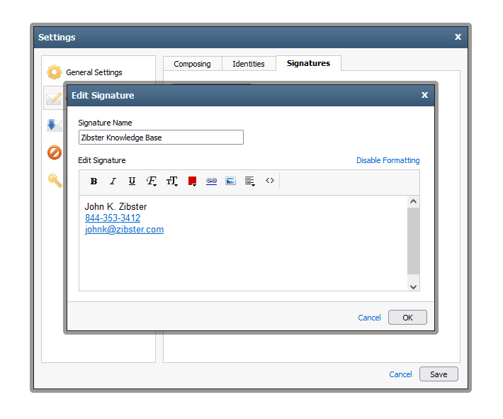 How Do I Add a Signature in my Mailbox? - PhotoBiz Knowledge Base