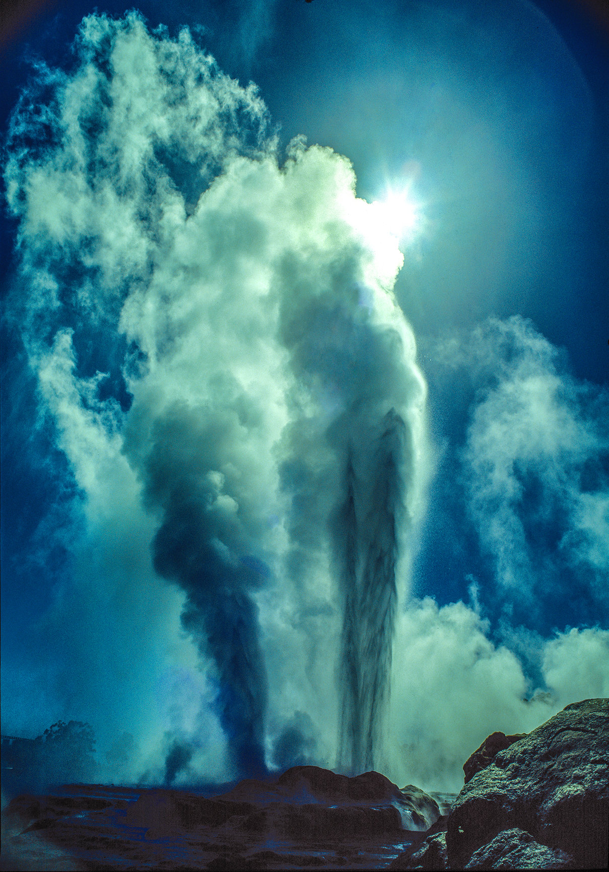New Zealand geyser - Jim Zuckerman photography & photo tours