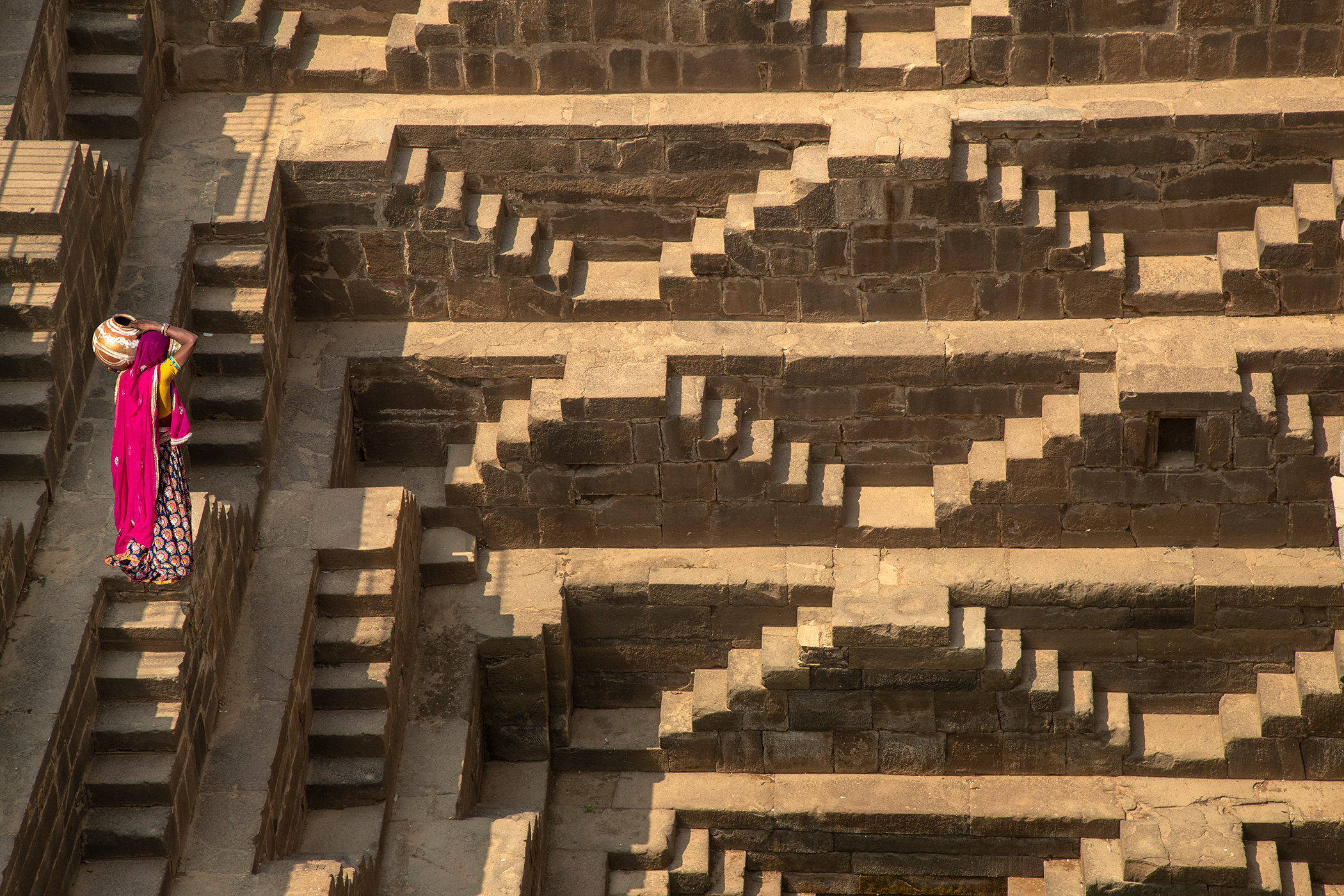 Stepwell at sunset in India - Jim Zuckerman photography & photo tours