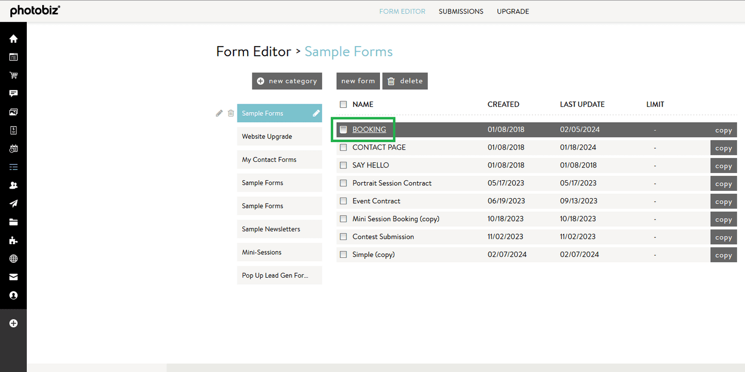 How Do I Create A Form Confirmation Landing Page? - PhotoBiz Knowledge Base