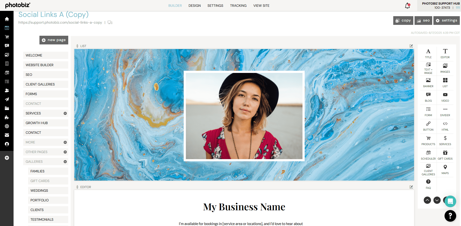 How to Create a Linktree Style Website Landing Page - PhotoBiz ...