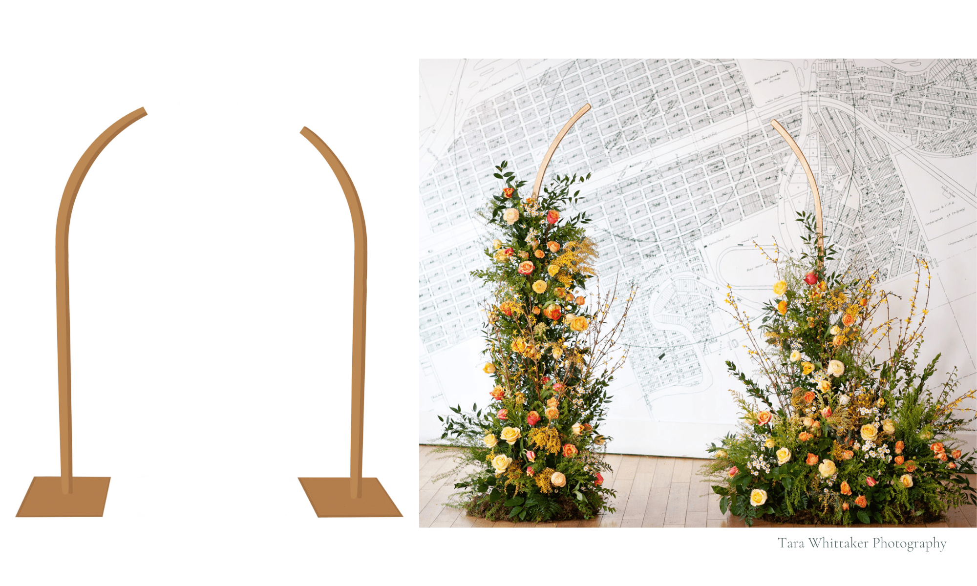 3 Curved Floral Arch Ideas