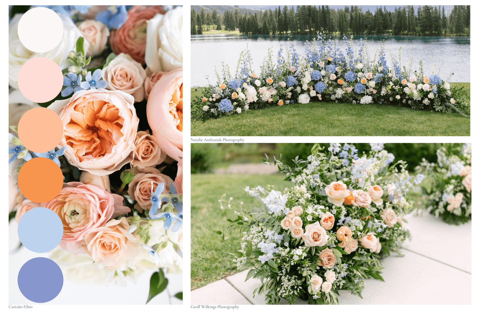 Peach Wedding Flower Inspiration