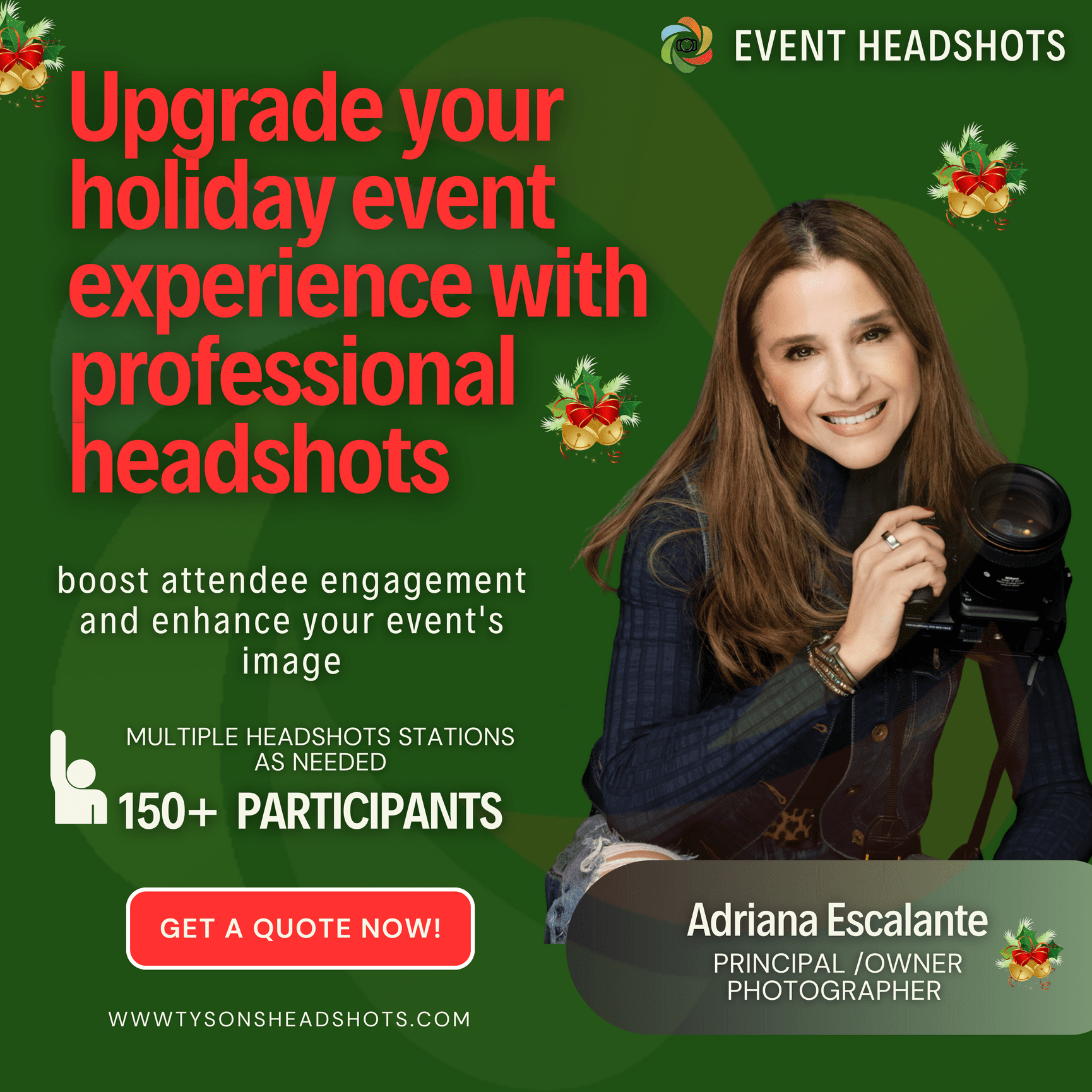 Upgrade Your Holiday Event with Professional Headshots