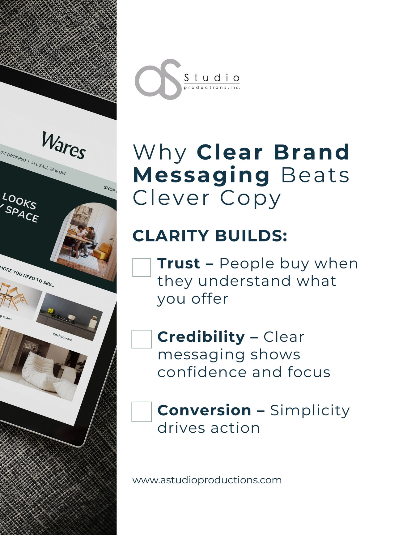 Why Clear Brand Messaging Beats Clever Copy | Astudio, TX