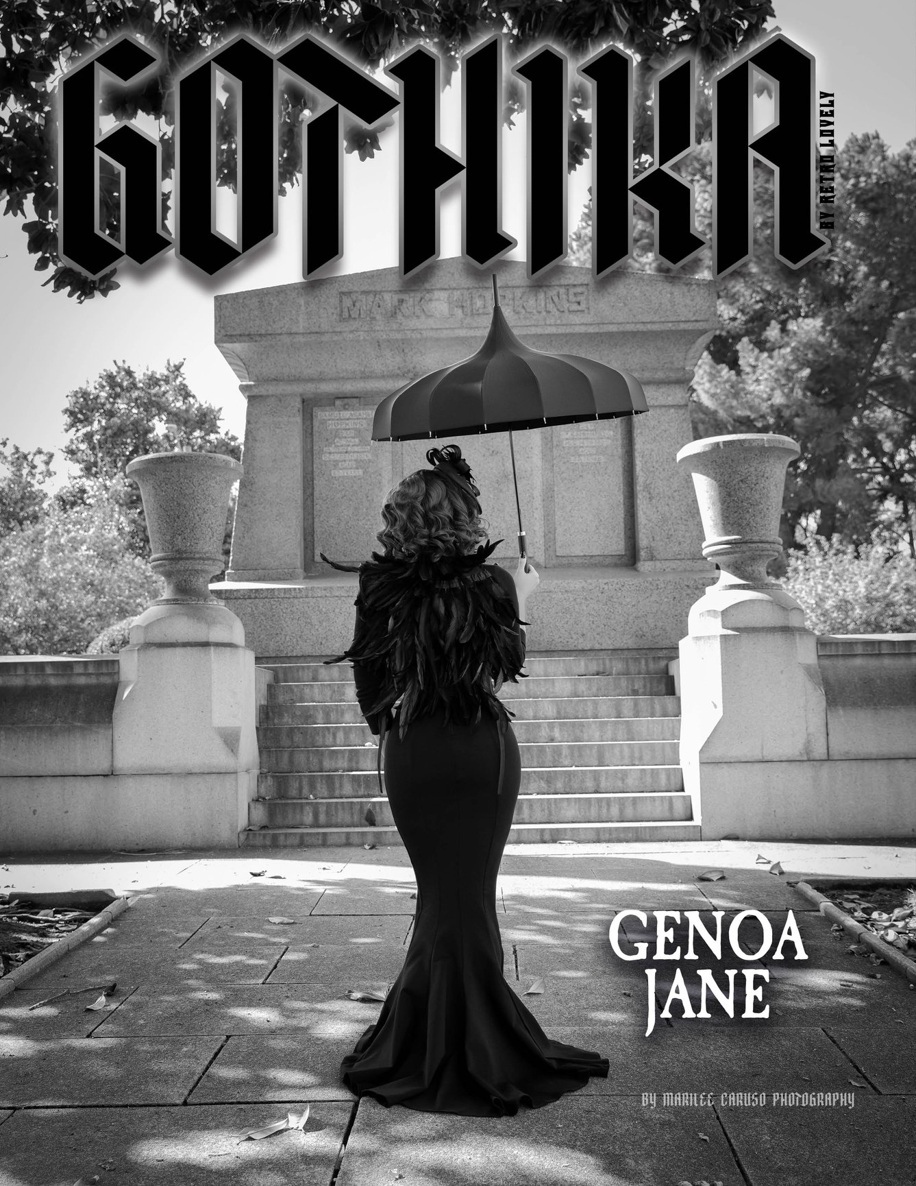 Gothic cemetery photo shoot in Gothika by Retro lovely