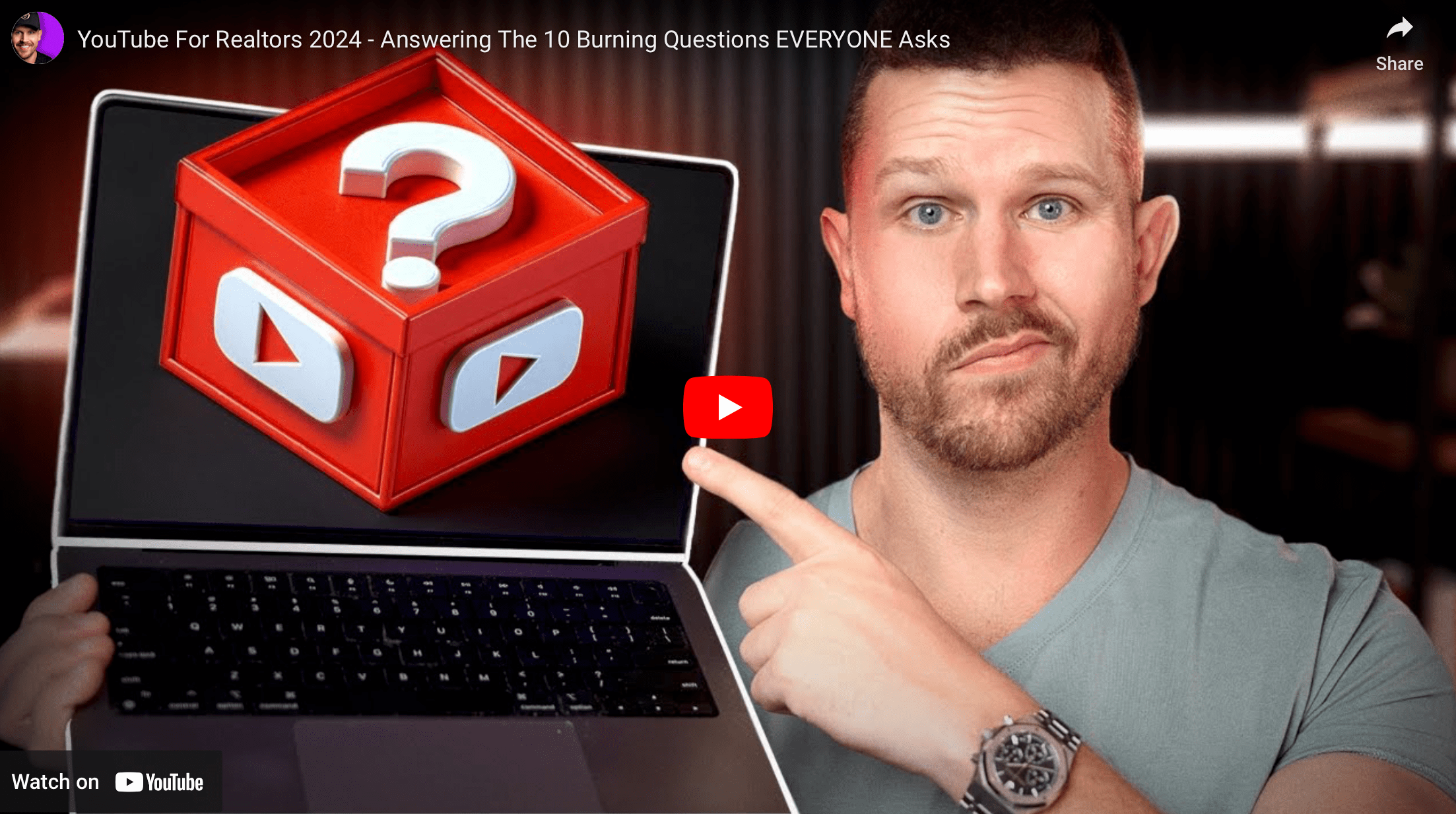 YouTube For Realtors 2024 - Answering The 10 Burning Questions EVERYONE Asks - Mark Jacobs ...