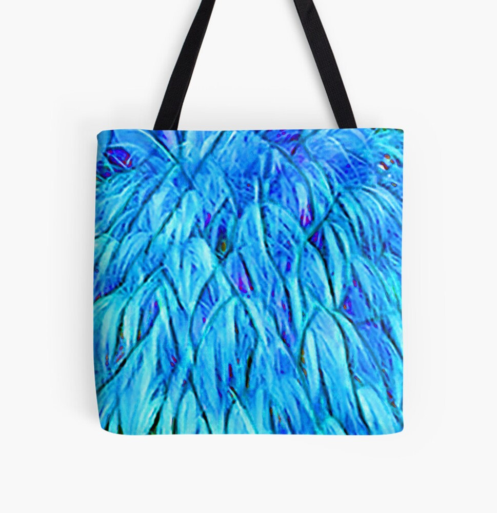TOTE BAG in the “SOFT FEATHERS OF BLUE” Design - Catharine A Deever