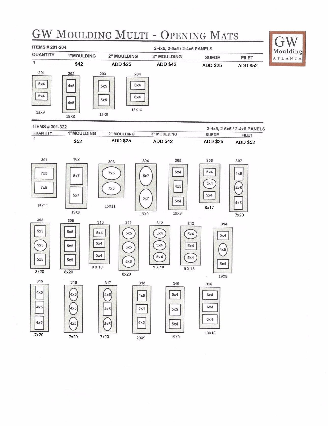 Mulit-Open Layouts 1 - GW Moulding